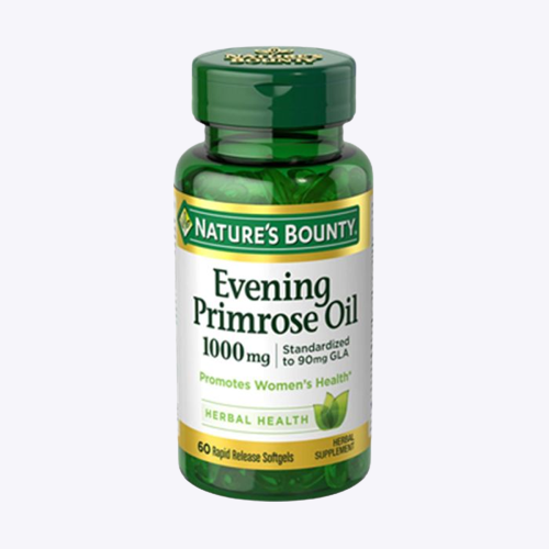 Nature's Bounty Evening Primrose Oil 1000 mg, 60 Rapid Release Softgel ...