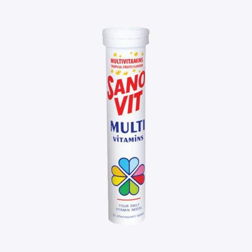 Sano Vit Multivitamins Trop Fruit Flavour - 20 Effervescent Tablets ...